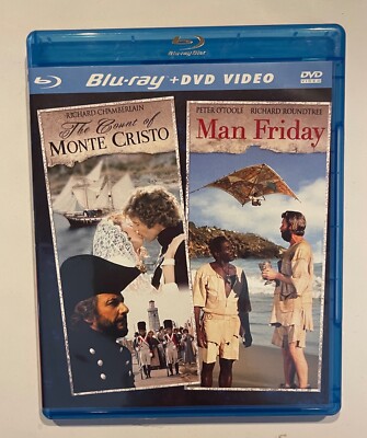 The Count of Monte Cristo / Man Friday Chamberlain O'Toole DVD Blu-Ray ...