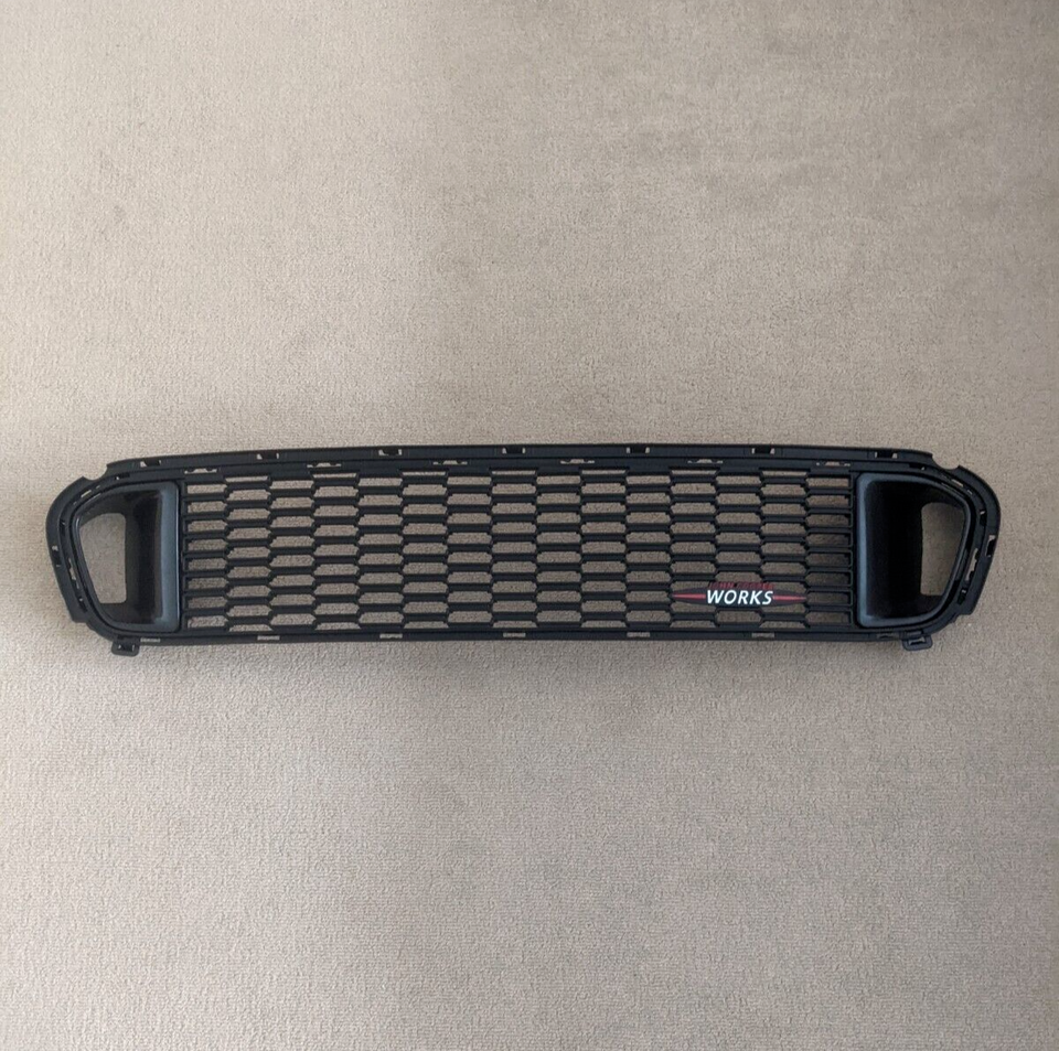 R58 MINI Cooper S JCW Front Bumper Grille Brake Ducts Small Black Badge ...