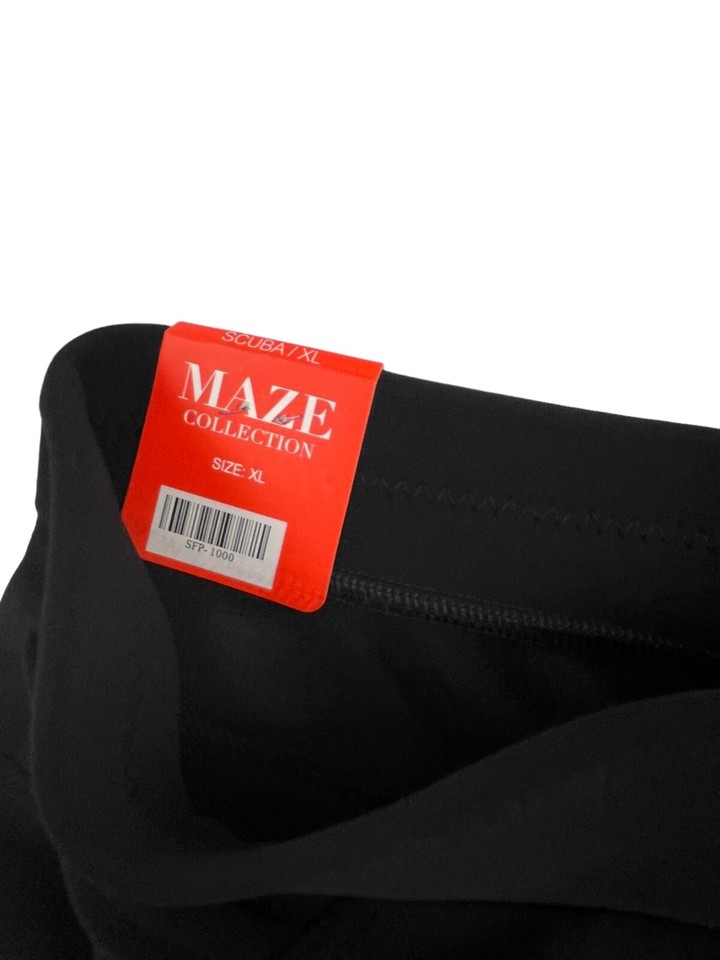 Maze Collect Scuba Womens Black Stretch Fleece Pants XL | eBay
