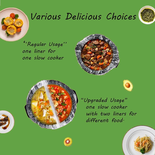 30×Slow Cooker Liners and Cooking Bags, Extra Large Cooking Liner ...