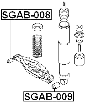Rear Rod Bushing Fits Mercedes Benz 2023520165, 4552011000, A1243523765 ...