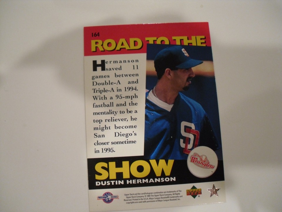DUSTIN HERMANSON 1994 Upper Deck #164 RC ROOKIE B6 | eBay