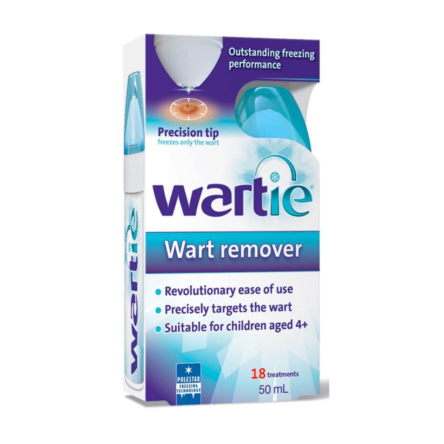 WARTIE Wart Remover 50mL for plantar and common warts and children 4 ...