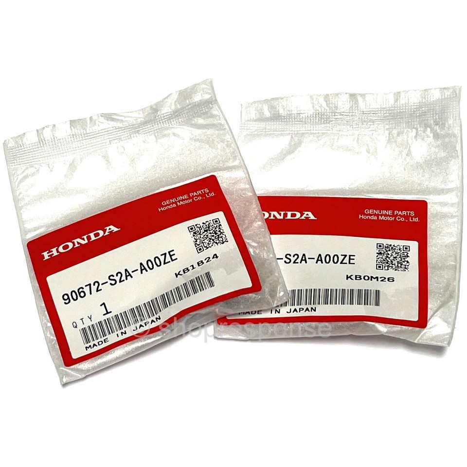 OEM Honda S2000 New Formula Red R510 License Plate Caps Bumper Plugs ...