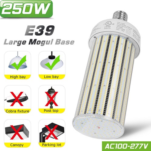 250W LED Corn Light Bulb Replace 1200W MH/HPS Industrial Warehouse ...