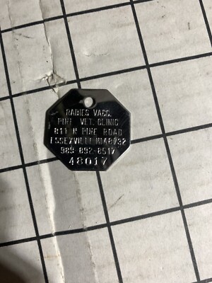 Essexville Pine Vet Clinic MICHIGAN DOG Tag Cat Rabies B302 | eBay