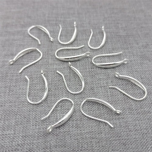 6 Pairs of 925 Sterling Silver Shiny Ear Wires Earring Hooks Earring ...