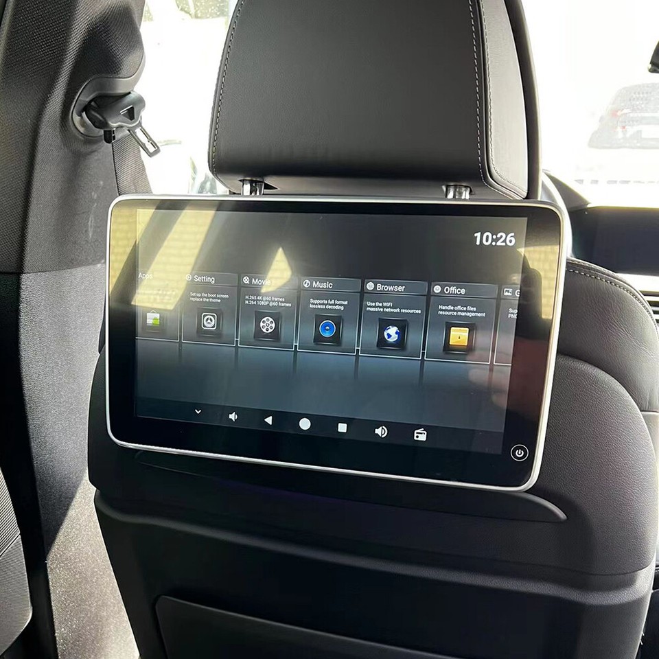 Plug & Play Android Car Monitor Back Seat TV Headrest Screen For BMW X7 ...