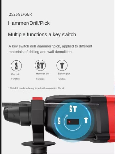Dual-purpose Lightweight Electric Hammer 2520E Triple Electric Pick ...