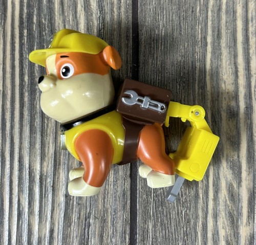 Spin Master Paw Patrol RUBBLE w/ Construction Hat Action Pack Pups ...