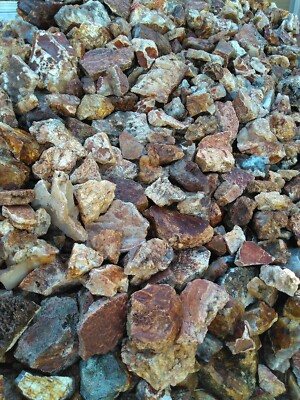 CLASSIC GRAVEYARD POINT PLUME MOSS AGATE CABBING SIZE ROUGH $5 PER LB ...