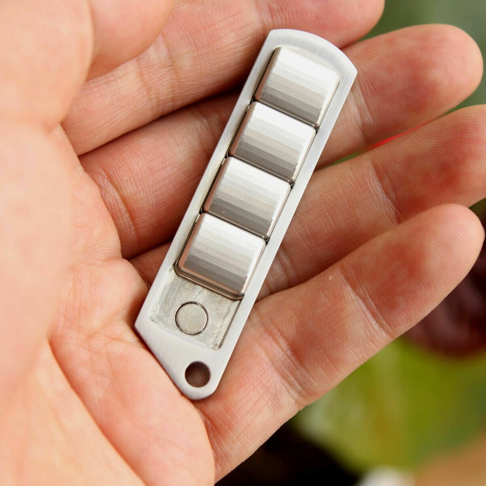 Pocket Click Clicker Magnetic Push Card Hand Fidget Decompression ...