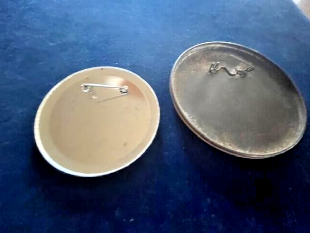 Two Vintage Pro-Nuclear Power Buttons/Pinbacks - 3.25" & 2.5" | eBay