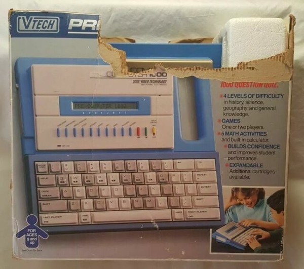 Vintage VTech 1988 Video Technology Pre Computer 1000 With Game ...