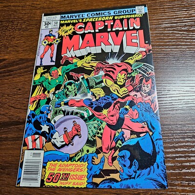 Captain Marvel # 50. First appearance Dr. Minerva. Marvel Comics ...