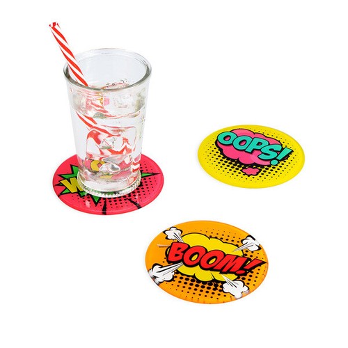 Set of 6 comic strip coasters | eBay
