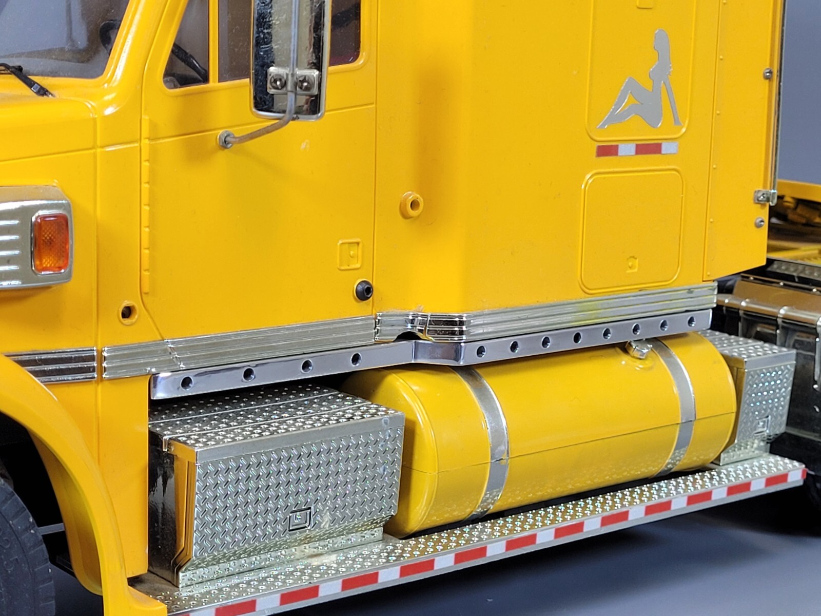 Pair Aluminum Rear Under Sleeper Bar Bracket Mount Tamiya R/C 1/14 ...