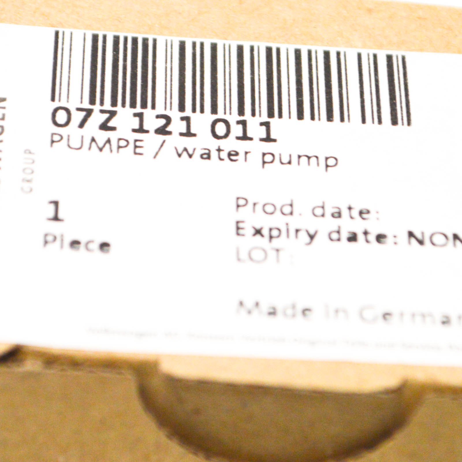 Volkswagen Phaeton 3D Water Pump w/ Seals 07Z121011 GENUINE NEW | eBay.de