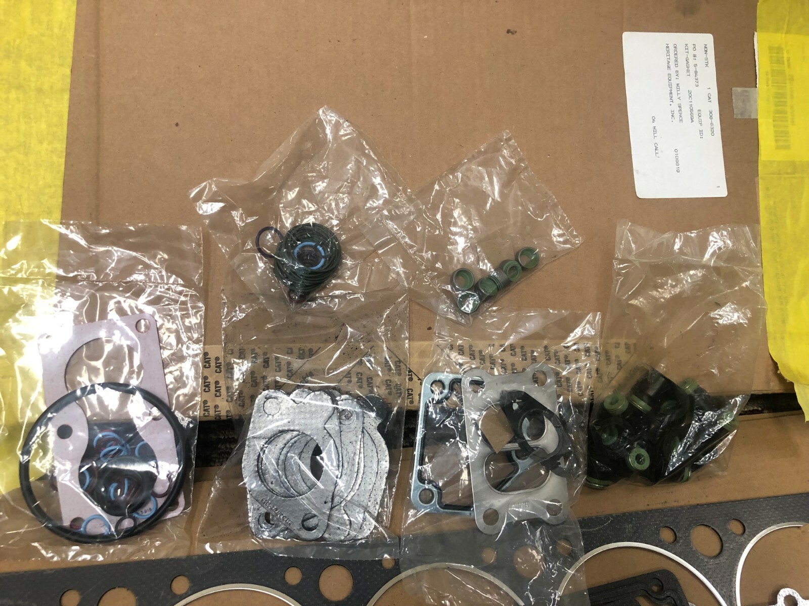 Genuine Caterpillar CAT 308-6320 GASKET KIT Full Kit 97 Pieces, see ...