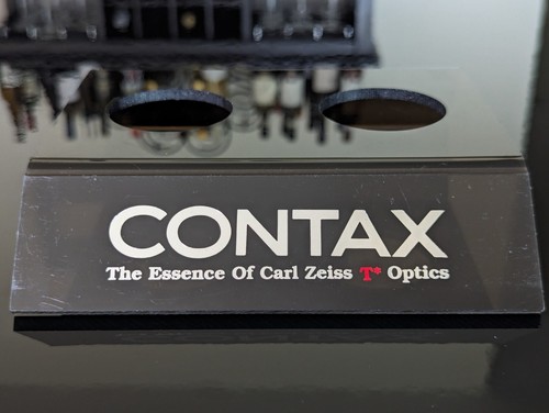 CONTAX G Series Lenses Display Stand (7" x 5") EX RARE FIND G2 G1 Carl ...