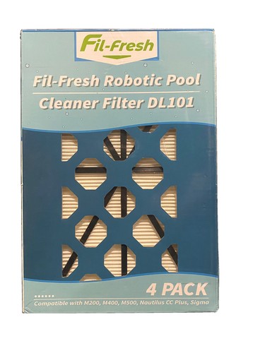 Fil-Fresh Robotic Pool Cleaner Filter DL101 4 Pack NEW | eBay