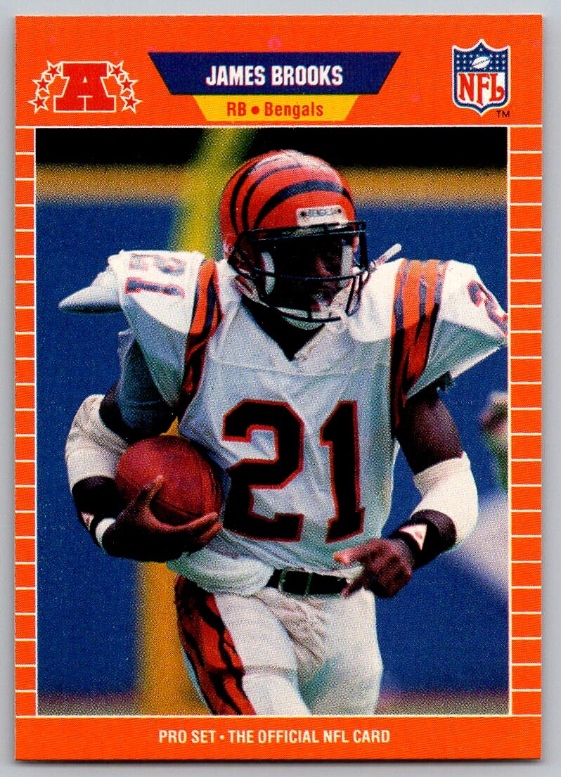 1989 Pro Set #55 James Brooks Cincinnati Bengals NFL Football | eBay