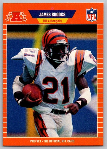 1989 Pro Set #55 James Brooks Cincinnati Bengals NFL Football | eBay