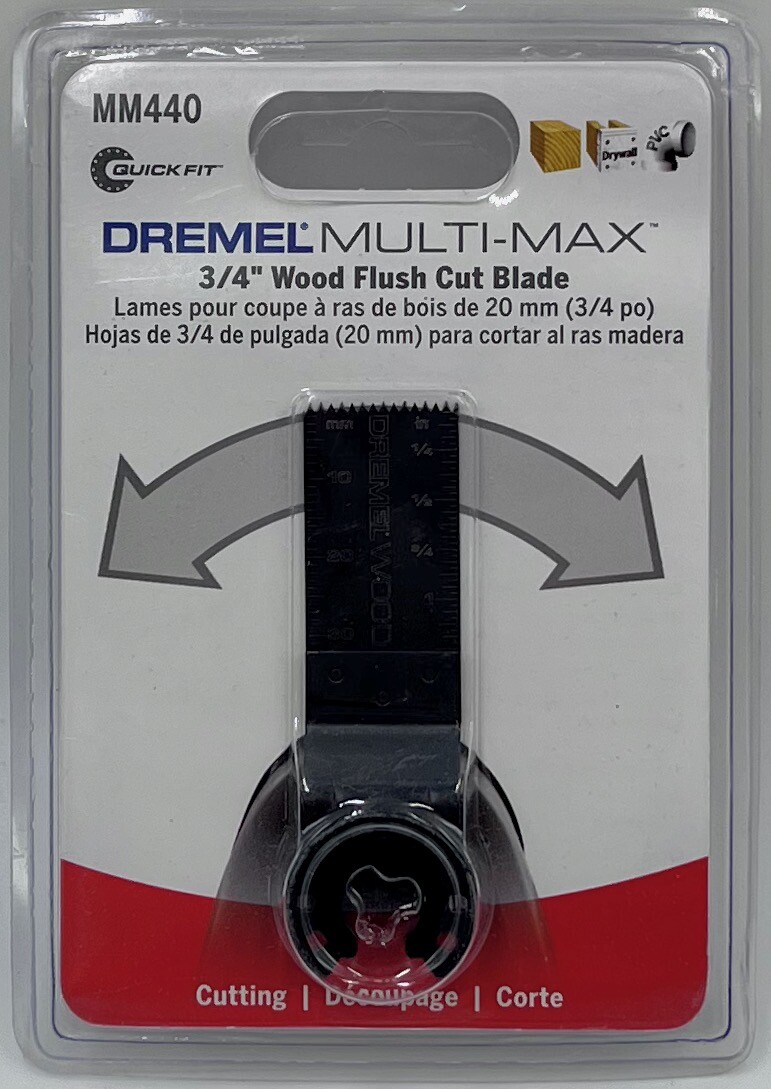 Dremel MM440 Multi-Max Wood Flush Cut Blade, 3/4" | eBay