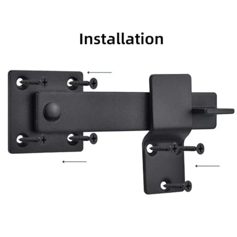 Smooth Rotating Wooden Gate Latch Heavy Duty Carbon Steel For Outdoor ...