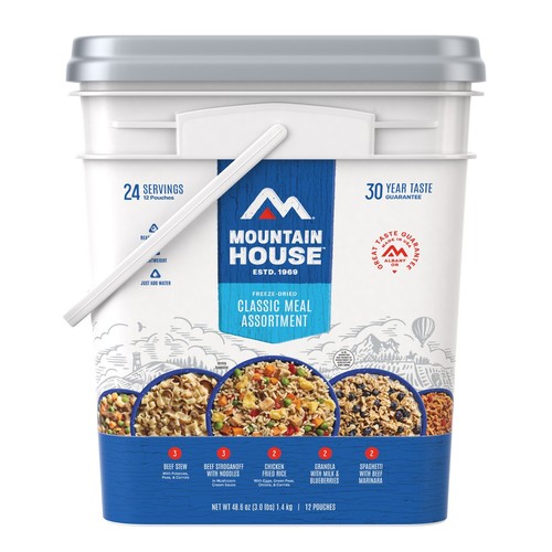 Mountain House Classic Meal Assortment Bucket - Made in USA | eBay