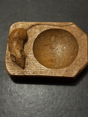 Robert Thompson 'Mouseman' Oak Pin Tray Antique Collectible | eBay UK