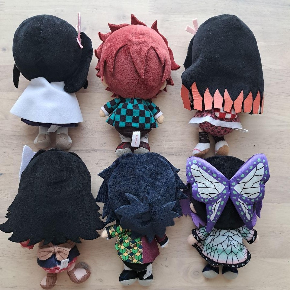 Demon Slayer Plush Set 6 Pieces Characters Collection Cute Cozy Soft ...