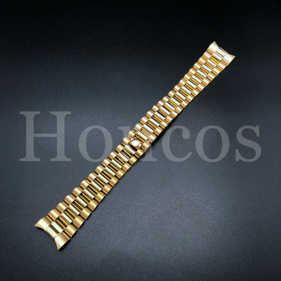 20MM GOLD PRESIDENT WATCH BAND FITS FOR 36MM ROLEX DAY DATE 1801 1802 ...