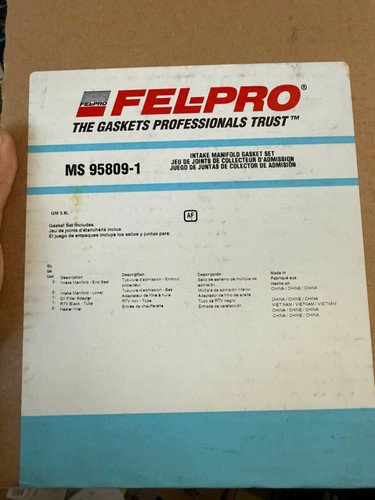 MS 95809-1 Felpro Intake Manifold Gaskets Set for Chevy Olds Le Sabre ...