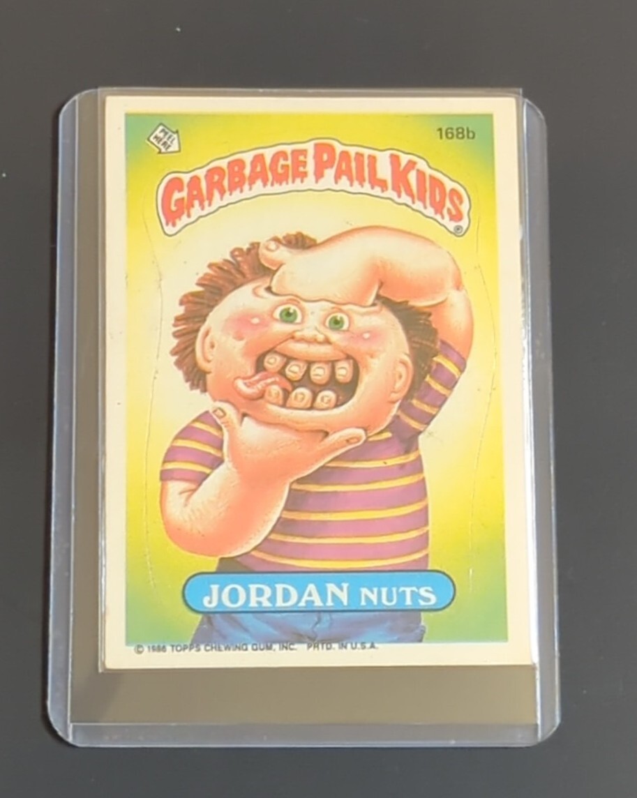 1986 Garbage Pail Kids Jordan Nuts #168b (Center Puzzle Back) - Series ...