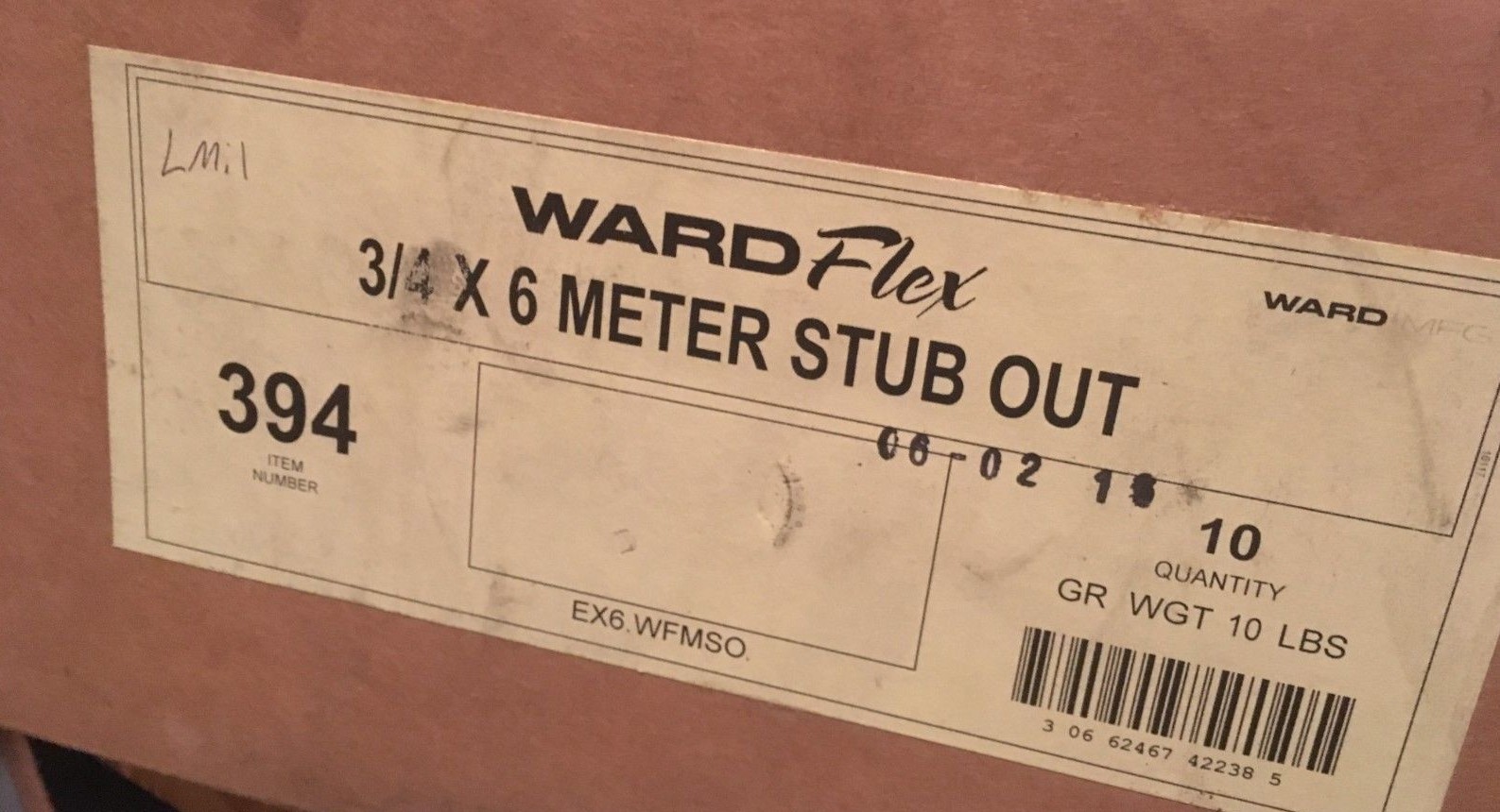 Wardflex 3/4” x 6” Straight Meter Stub-Out 394 lot of 10 | eBay