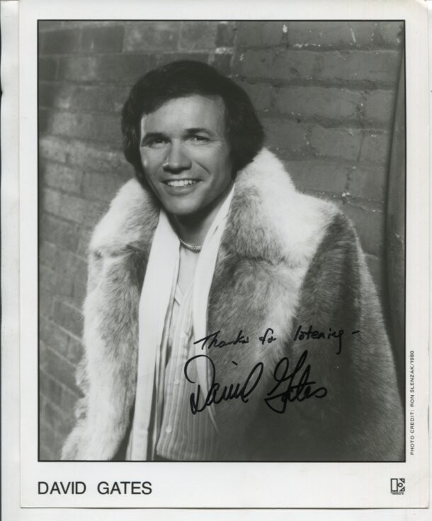 BREAD singer DAVID GATES signed AUTOGRAPH 3159 | eBay