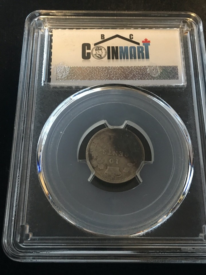 1893 Round Top 3, Obv #6, Coin Mart (CMG) Graded Canadian, 10 Cent ...