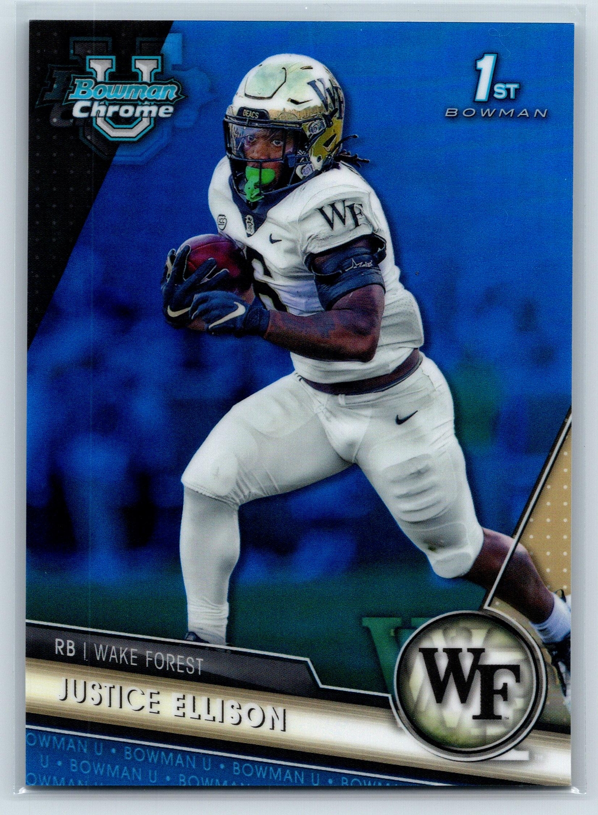 Justice Ellison 2023 Bowman University Blue Refractor SN #/199 Wake ...
