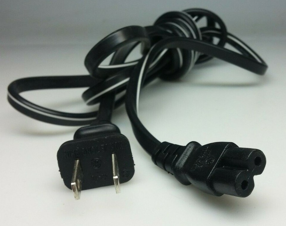 AC Two Prong Figure 8 Power Cord E154284 VW-1 300V 18AWG NISPT-2 | eBay