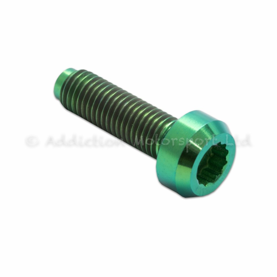 10x Titanium Green Bolts for BBS Split Rim Wheels, M7 x 24mm for RX2 ...