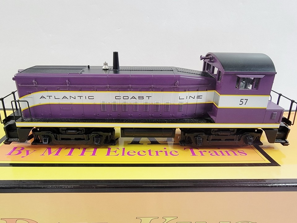 MTH Rail King 30-2146-1 Atlantic Coast Line #57 SW-8 Switcher Purple ...