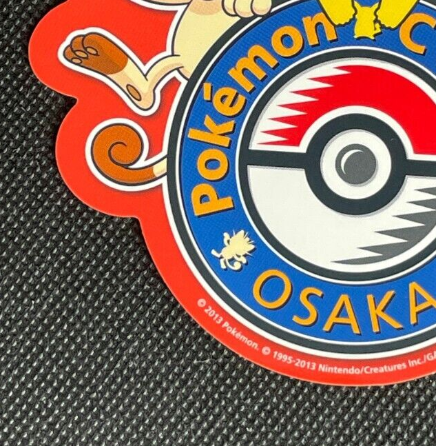 Pikachu Meowth Pokemon Center Osaka Sticker Limited Japanese Seal Rare ...