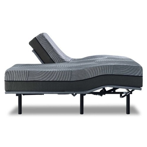 Split Top "King" Flex Top Massaging Adjustable Bed 12" Gel Memory Foam ...