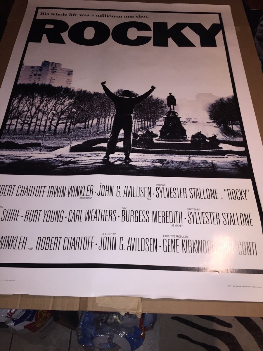 Rocky Movie Poster 1976 Sylvester Stallone Rocky Movie Poster