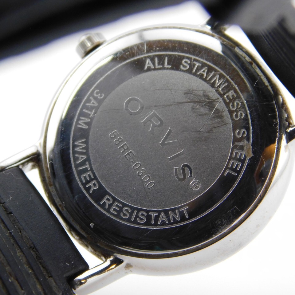 ORVIS 58RE-0300 All St. Steel Quartz Analog Women's Watch New Battery ...