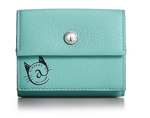 Compact wallet in Tiffany Blue leather. Compact wallet in Tiffany Blue ...