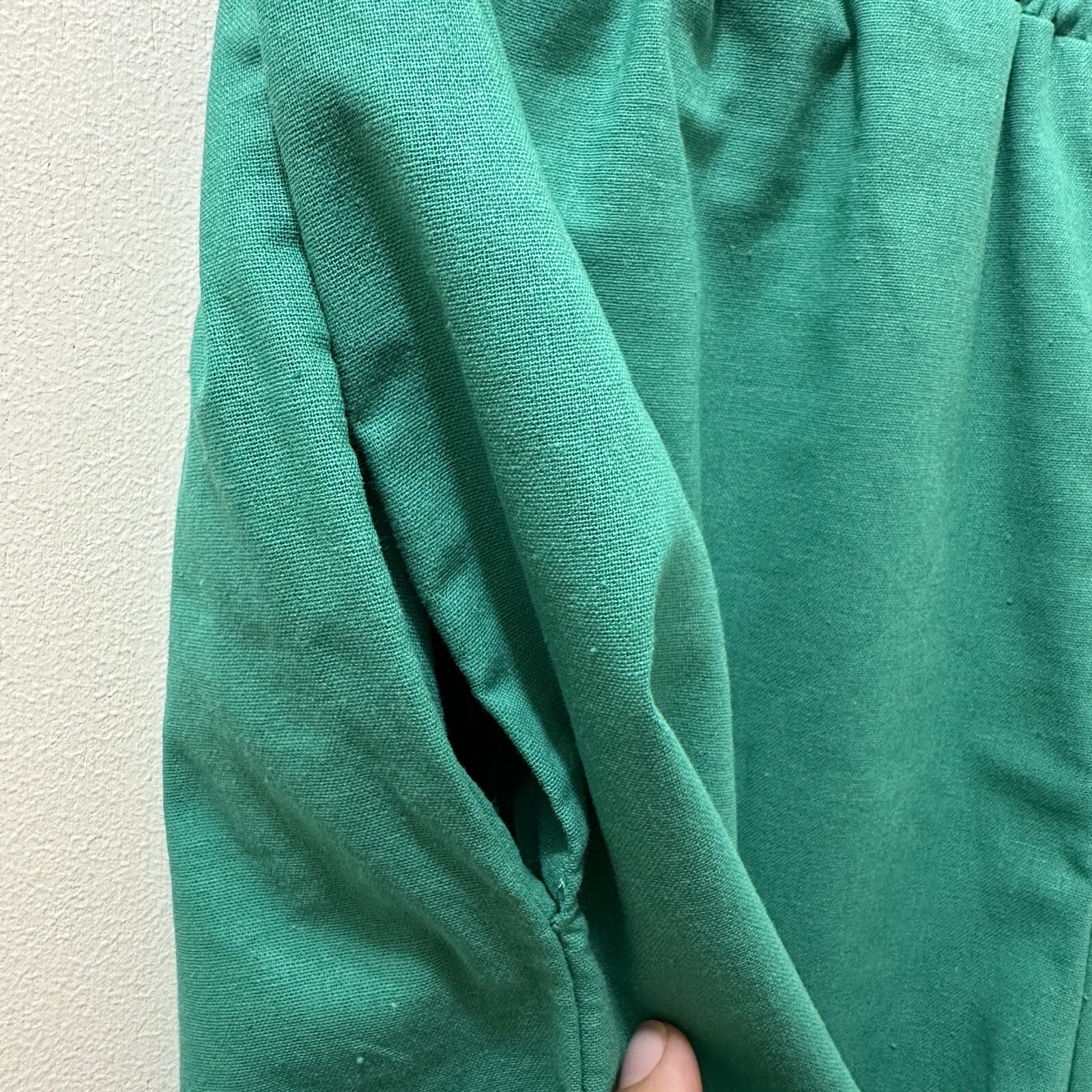 Micas 2 Piece Set Shorts Button Up Shirt M Tenniscore Kelly Green ...