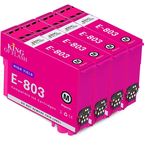 4 Magenta 803 Ink Cartridges for Epson Stylus Photo P50, PX720WD ...