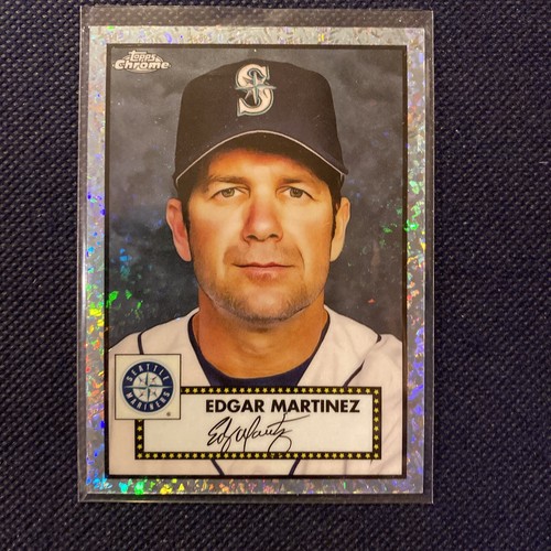 2021 Topps Chrome Platinum Anniversary Edgar Martinez Mini Diamonds /70 ...